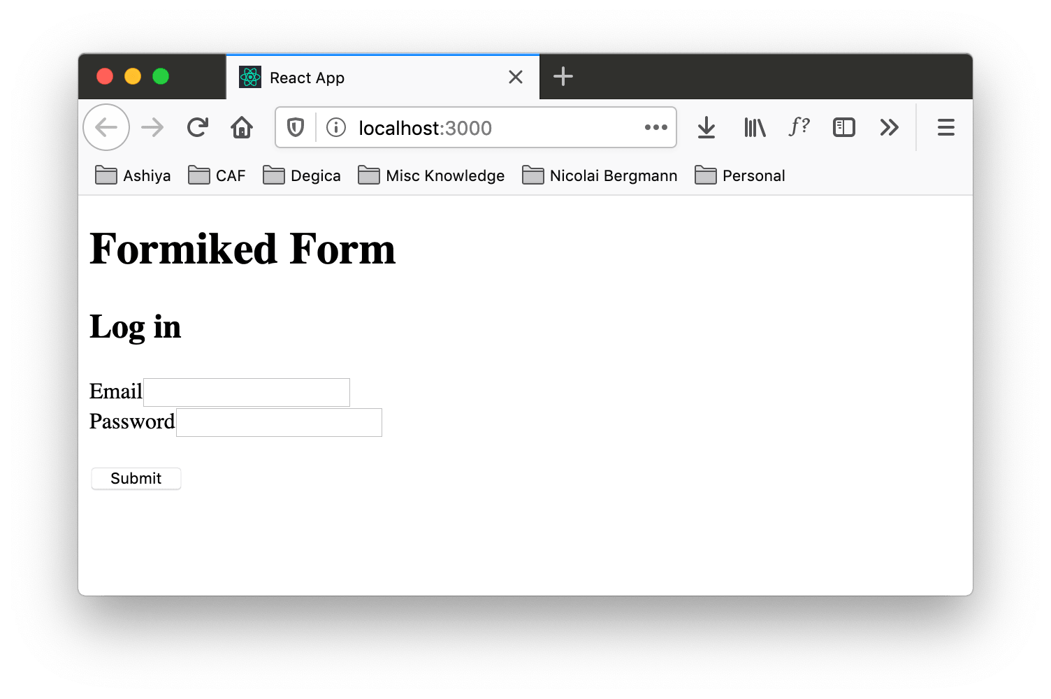 Building Better React Forms with Formik - Tacchi Studios