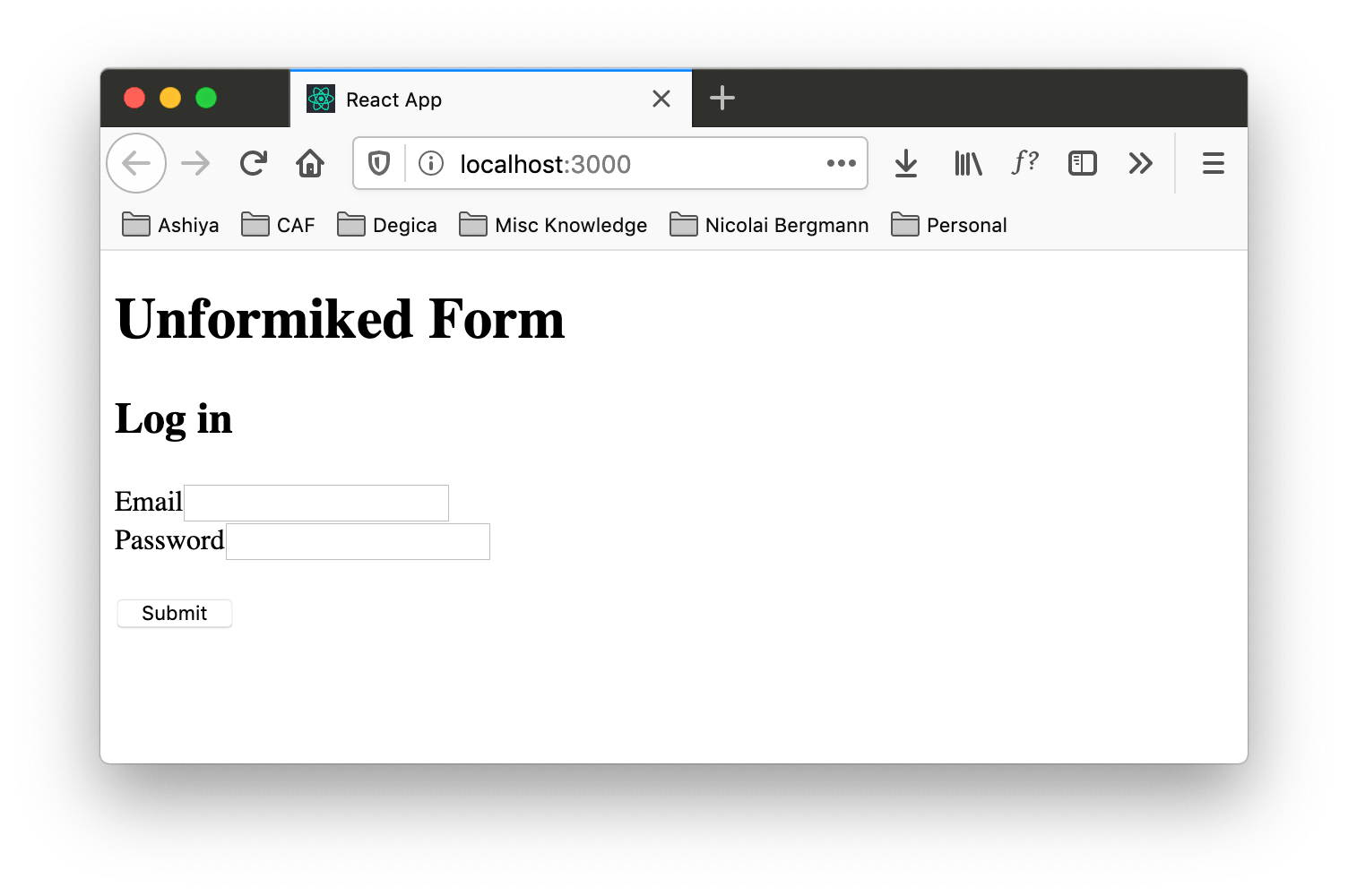 Building Better React Forms with Formik - Tacchi Studios